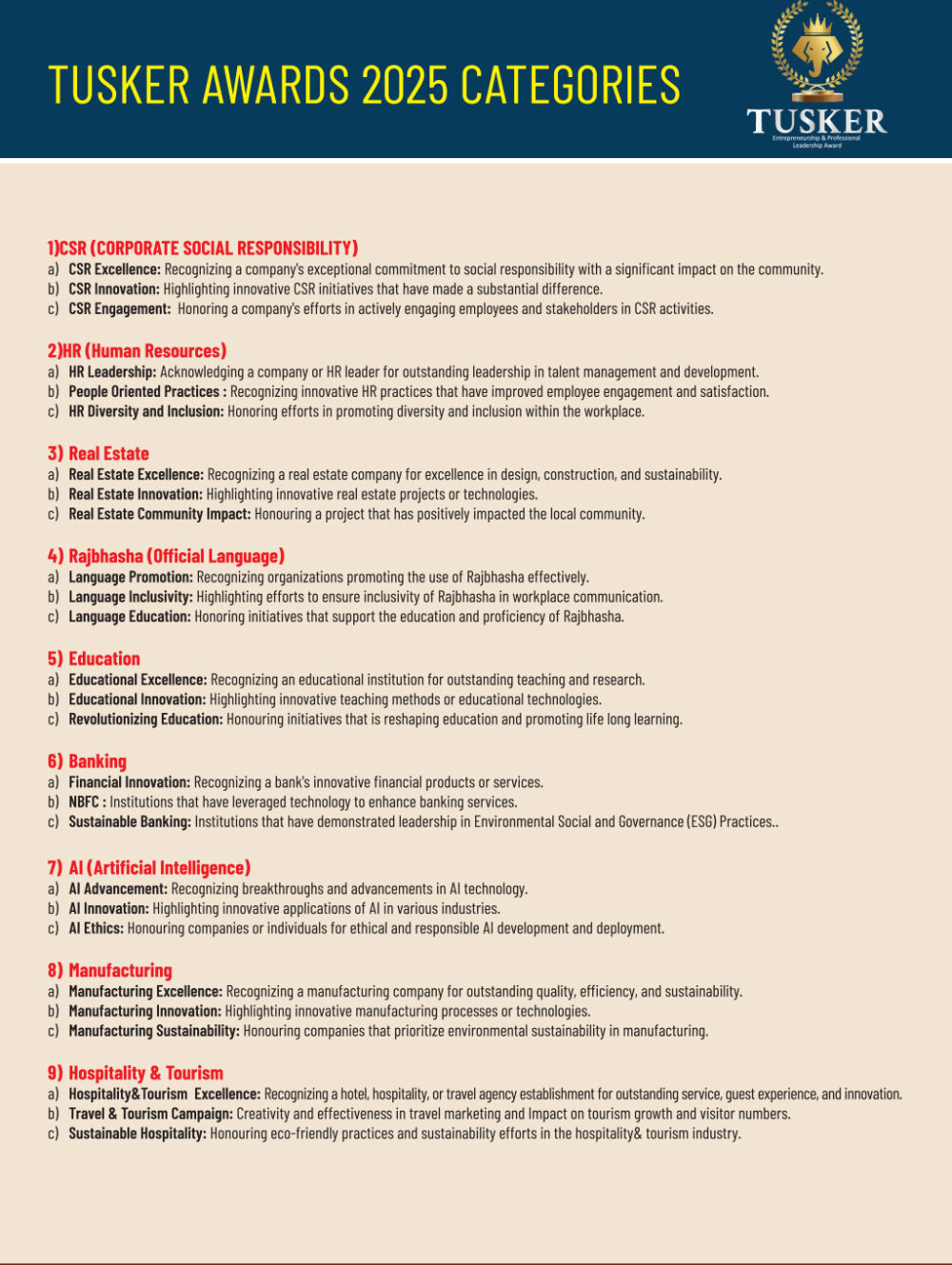 Tusker Awards 2025 – ICTEP